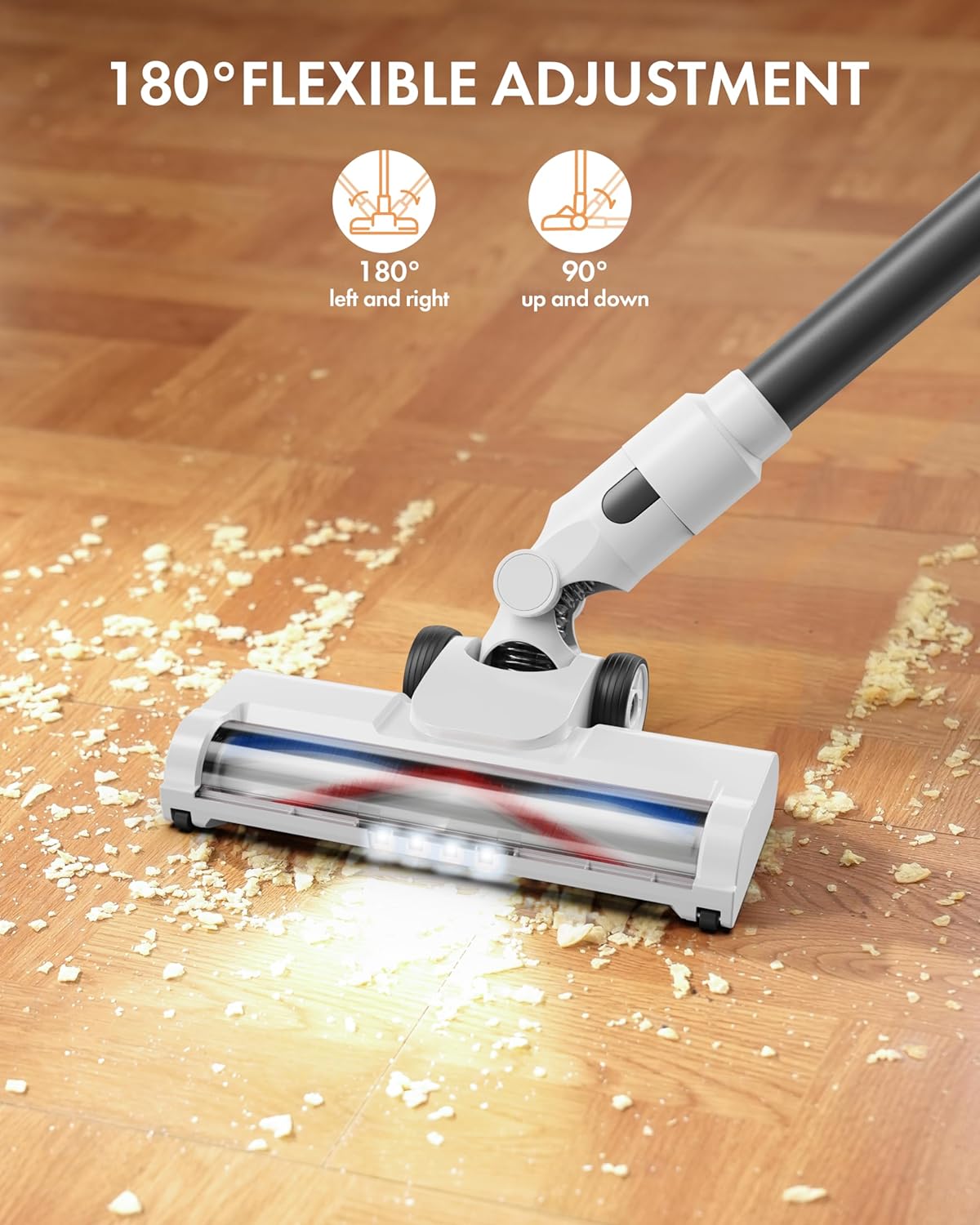 Homeika Cordless Vacuum Cleaner for Pet Hair with Detachable Battery ...