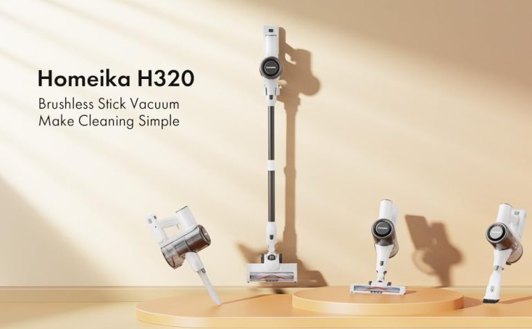 Homeika Cordless Vacuum Cleaner for Pet Hair with Detachable Battery ...